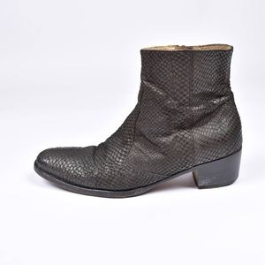 Helmut Lang | Shoes | Helmut Lang Vintage Snake Skin Python Ankle Boots ...